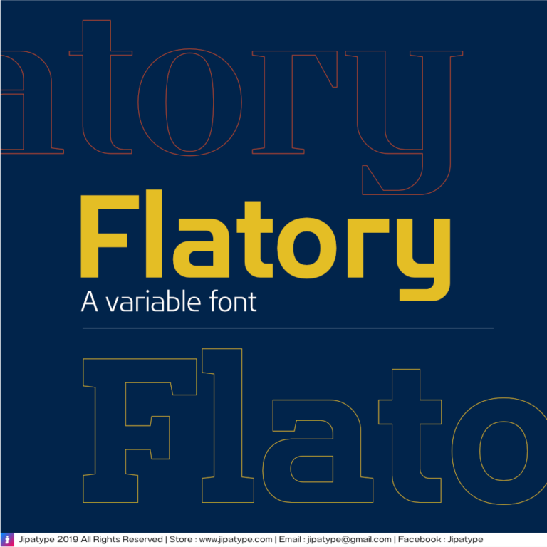 ฟอนต์.คอม » แฟลทอรี่ (Flatory)