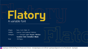 ฟอนต์.คอม » แฟลทอรี่ (Flatory)