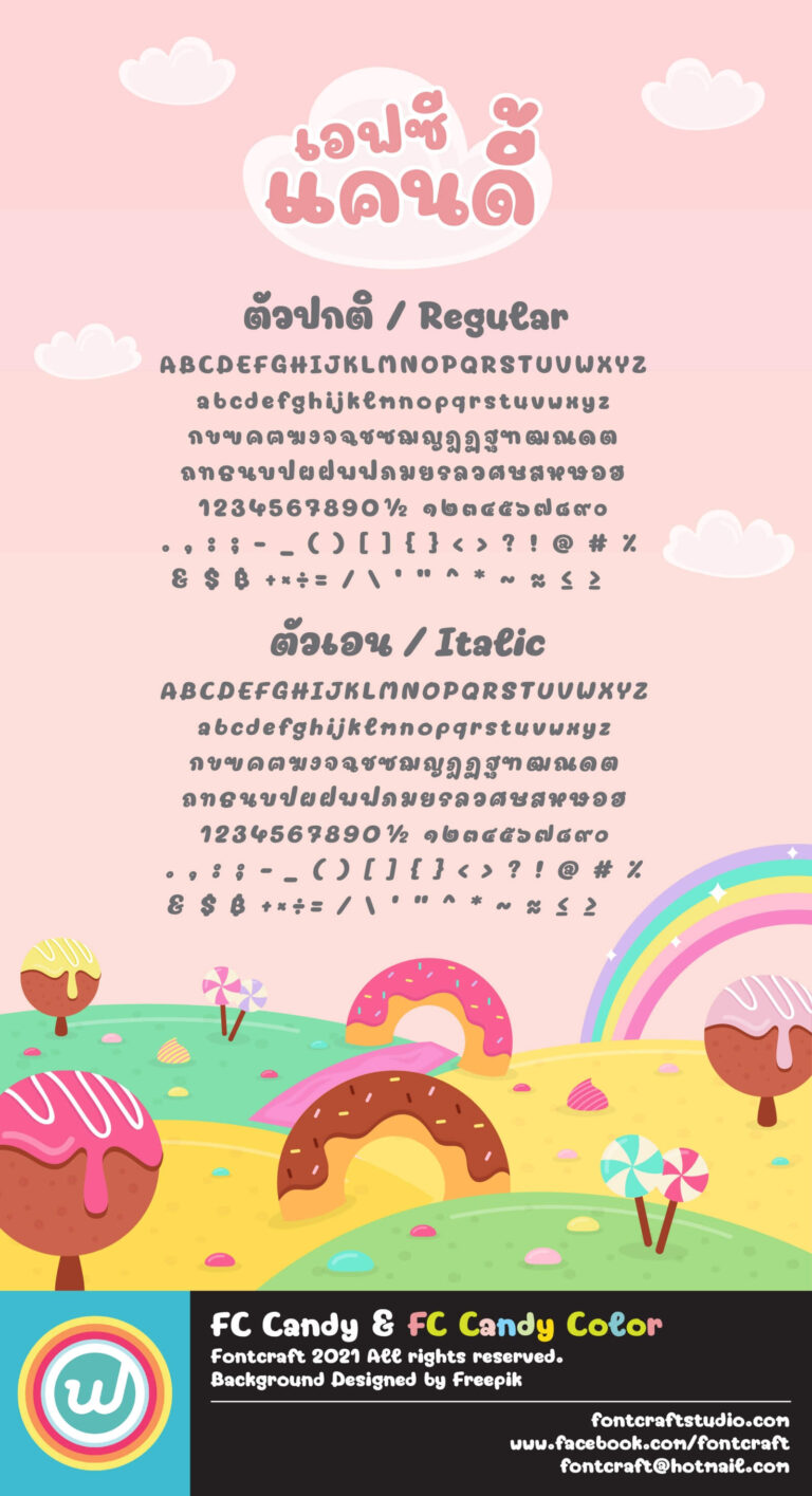 ฟอนต์.คอม » เอฟซี แคนดี้ (FC Candy)