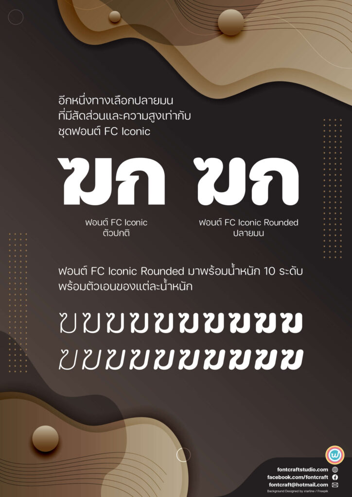 ฟอนต์.คอม » เอฟซี ไอคอนิก ราวด์ (FC Iconic Rounded)