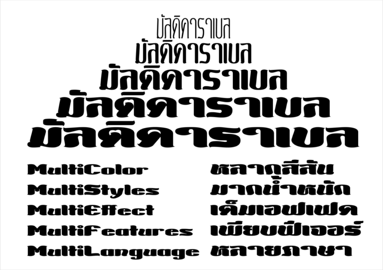 ฟอนต์.คอม » มัลติเวิร์ด Variable Font Project 2024
