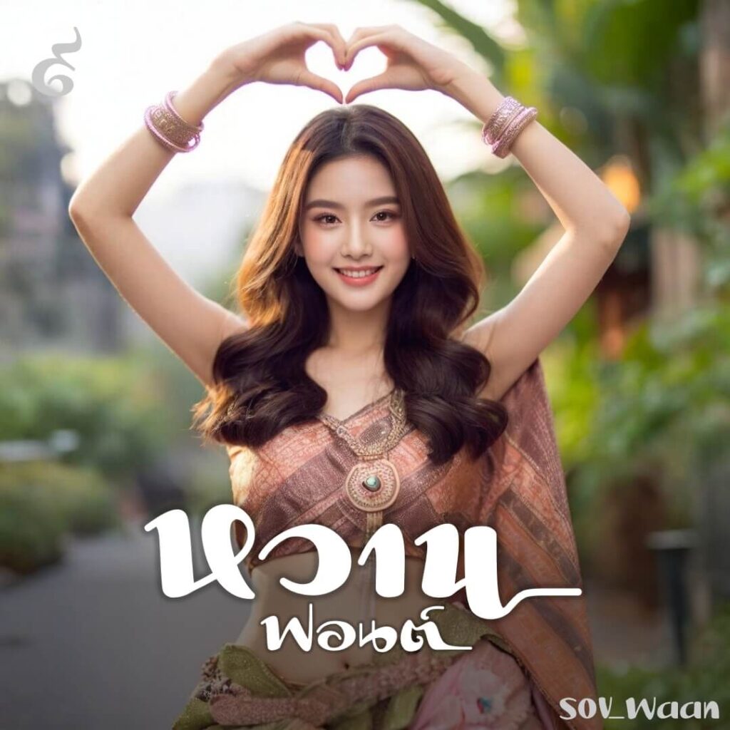 ฟอนต์.คอม » หวาน (SOV_Waan)