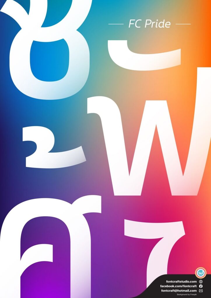 ฟอนต์.คอม » เอฟซี ไพรด์ (FC Pride)
