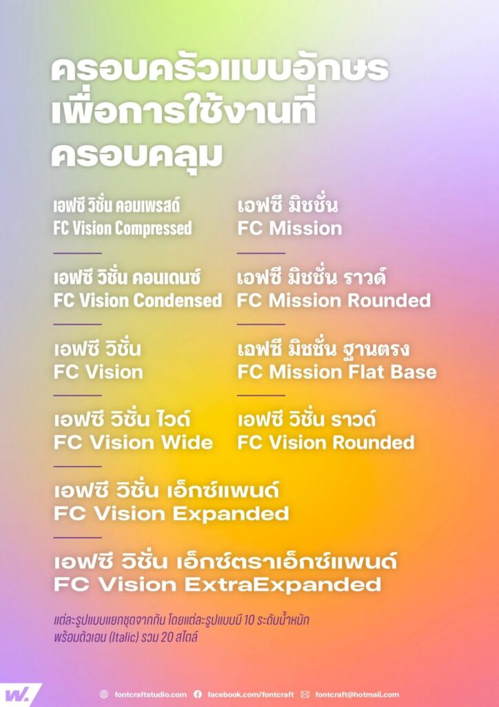 เอฟซี วิชั่น ไวด์ (FC Vision Wide) – ฟอนต์.คอม